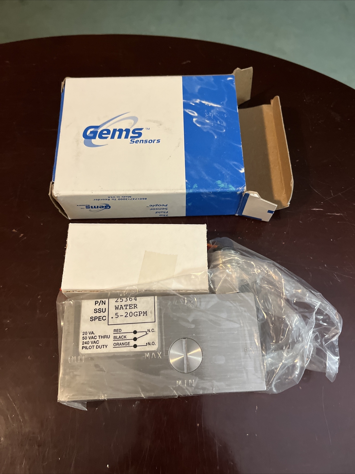 Gems 25364 .5 To 2gpm Stainless Flow Switch for sale online | eBay