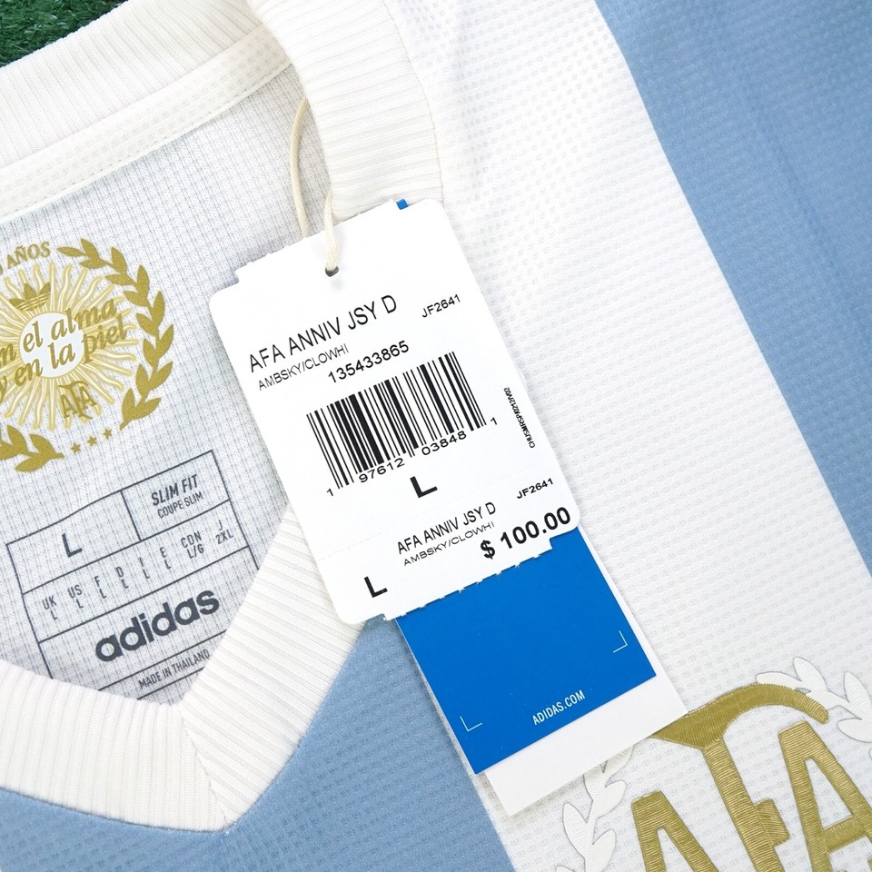Adidas Originals AEROREADY Argentina 50th Anniversary Soccer Jersey ...