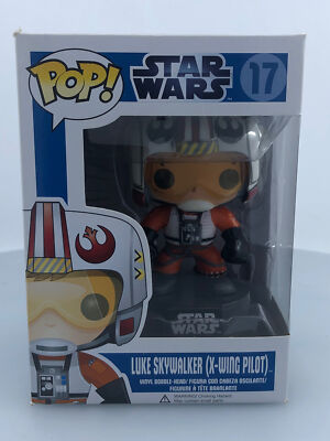 Funko Pop! Star Wars Luke Skywalker X-Wing Pilot Small Font #17 2012 ...