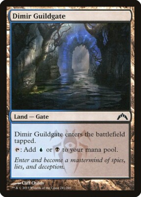 4 x Dimir Guildgate: MtG Magic the Gathering Gatecrash Pauper Play Set ...