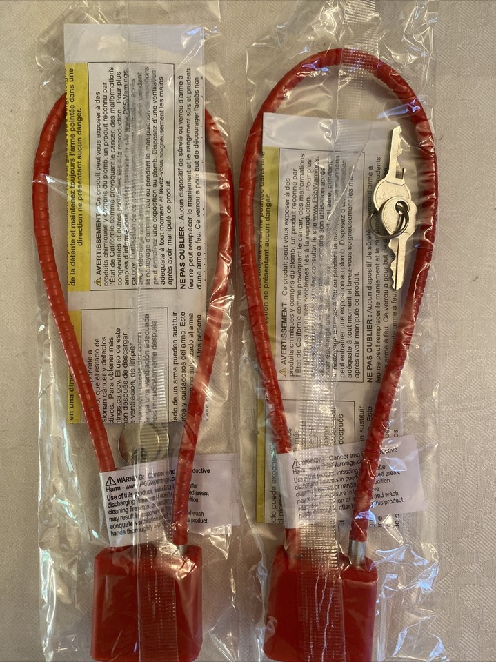 Regal Firearm Gun Safety Cable Lock Brand New R15SC3 15" 2 Locks | eBay