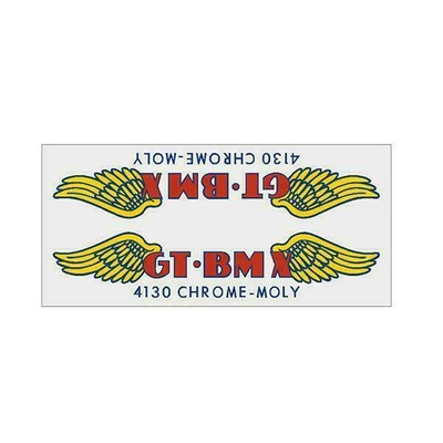 GT - 4130 clear - SMALL frame decal - Old school bmx | eBay