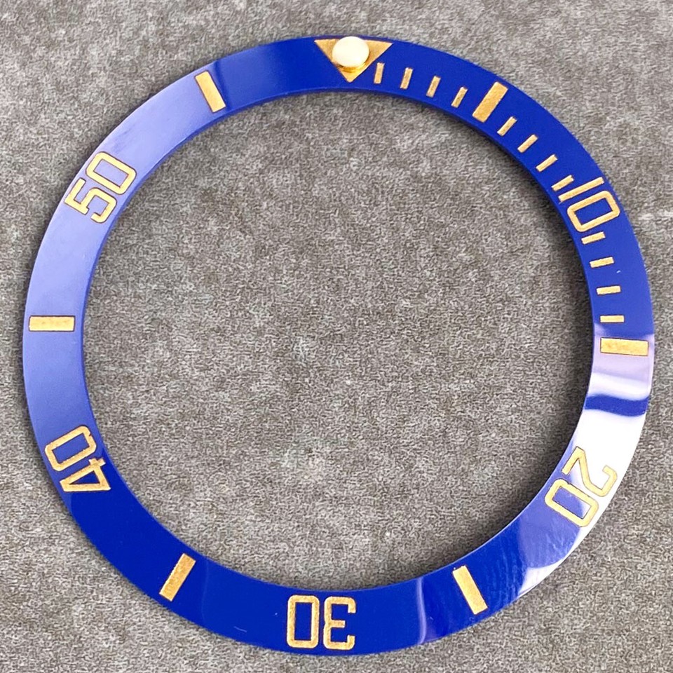 38mm Blue Red Ceramic Bezel Insert Fit 40mm GMT SUB Mens Watch SKX 007 ...