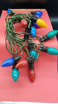 Vtg 15 Socket Set of Gilbert Christmas String light set C9 1/4 | eBay