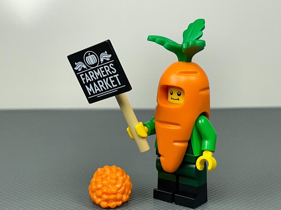 LEGO Carrot Mascot Guy Man Collectible Minifigure Series 24 CMF 71037 ...