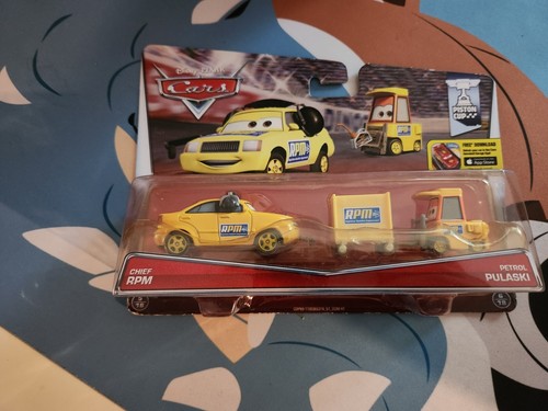 Disney Pixar Cars 2015 2 Pack Chief RPM & Petrol Pulaski New Free ...