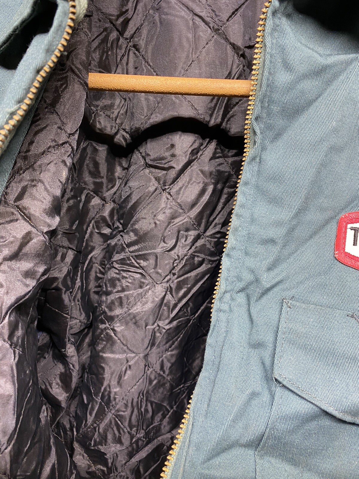 Vtg Texaco Garage Work Jacket Teal/Green Uniform USA … - Gem