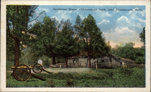 Chattanooga Tennessee ~ Chickamauga Park ~ Snodgrass House ~ postcard ...