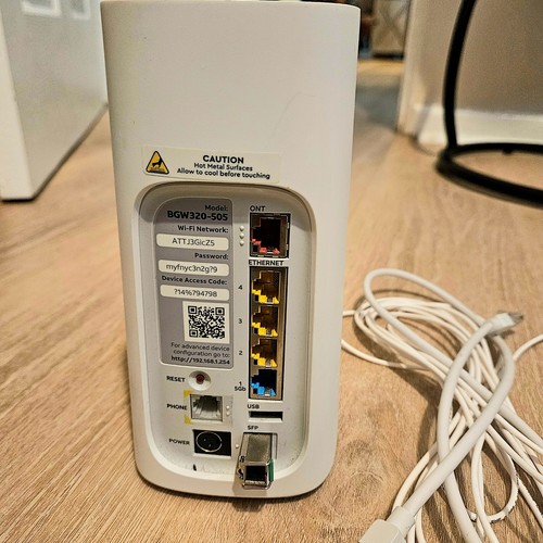 AT&T Fiber Kit Broadband Gateway BGW320-505 Wi-Fi Modem Router | eBay