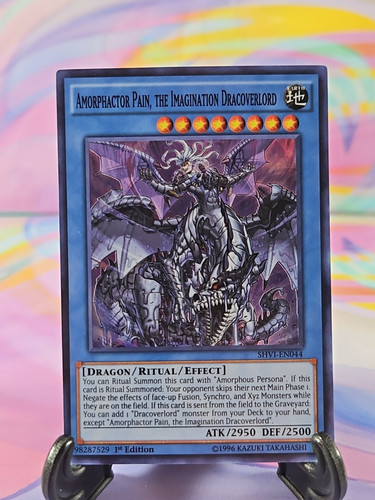 Yu-Gi-Oh TCG Card | Amorphactor Pain, the Imagination Dracoverlord SHVI ...