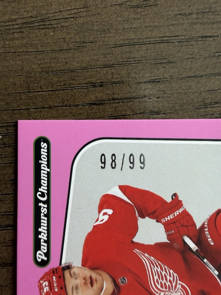 2024-25 Upper Deck Parkhurst Champions Alex DeBrincat Shell Pink Border ...