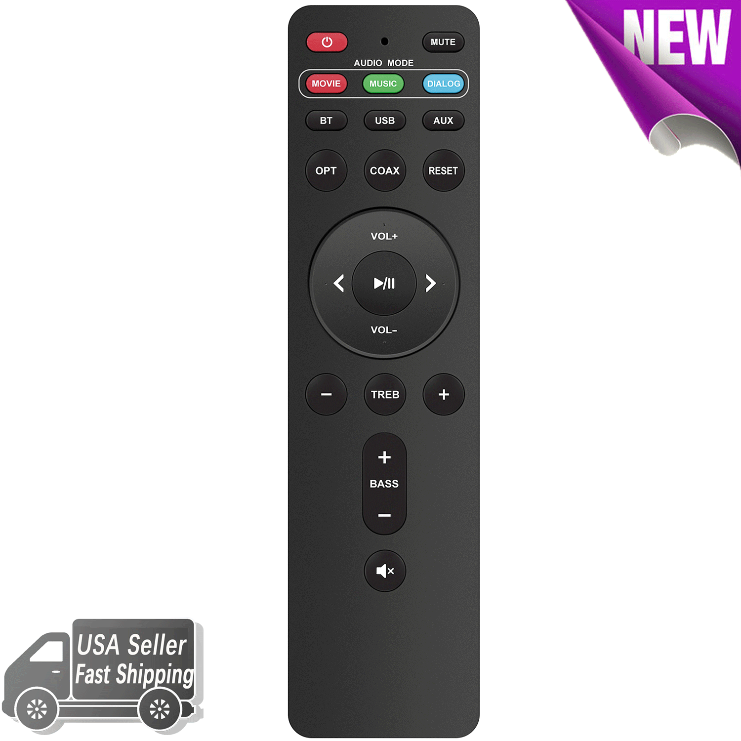 Replacement TV Sound Bar Remote Control for MEGACRA Soundbar S7020 S9920 S8520 | eBay