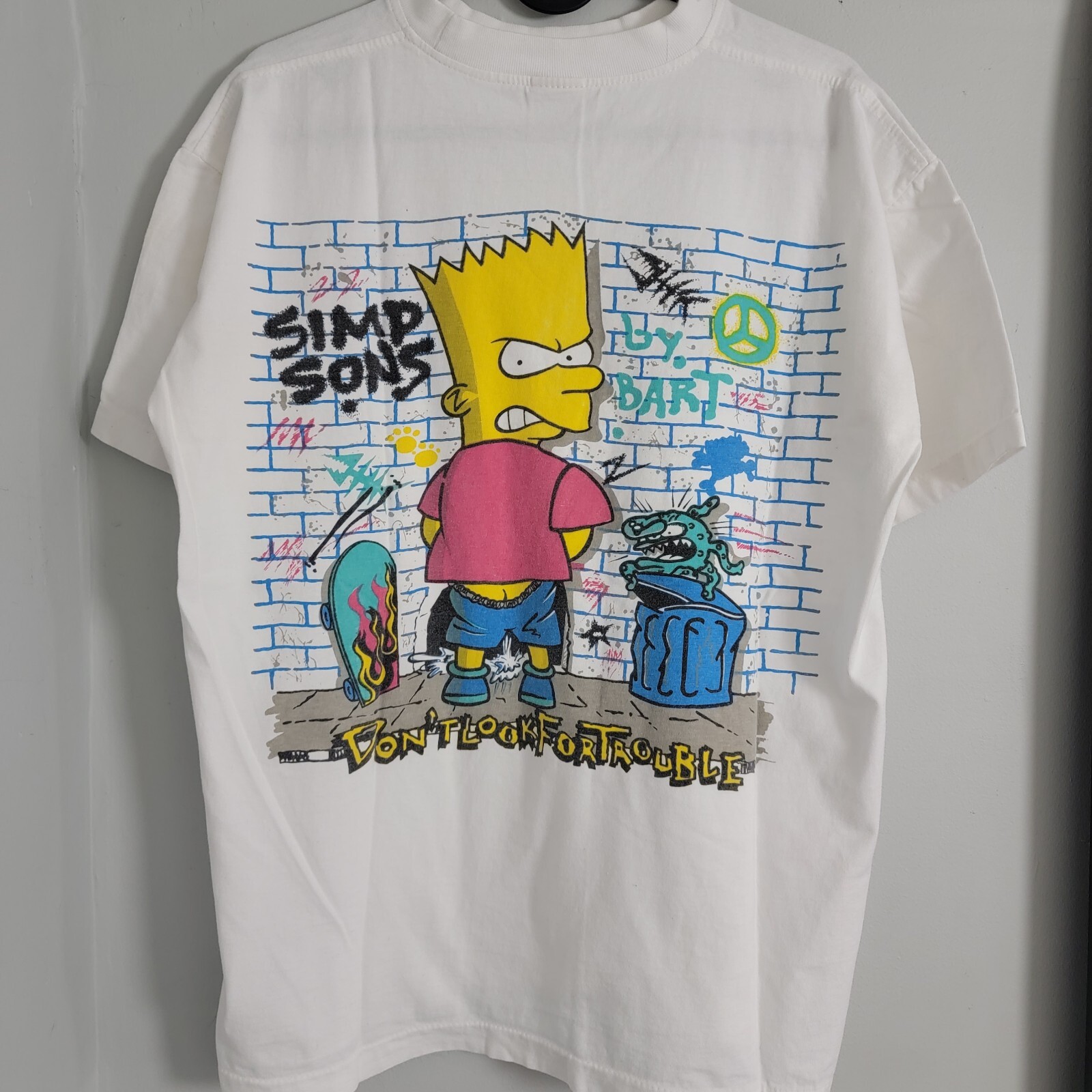 Vintage 90s Bootleg Bart Simpson Shirt Skate Don't Lo… - Gem