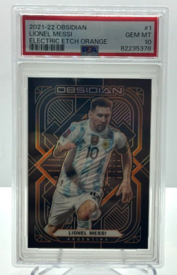 2021-22 Obsidian Lionel Messi Electric Orange #d/25 PSA 10 | eBay