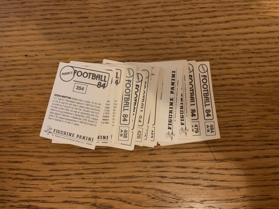 Panini Football 84 stickers 376-526 | eBay