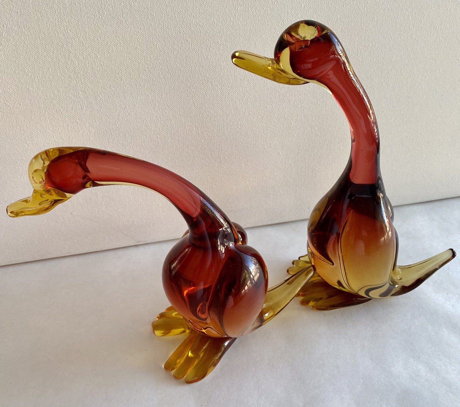 Murano Glass Ducks Alfredo Barbini For VAMSA 1938 Luraschi Orignal ...
