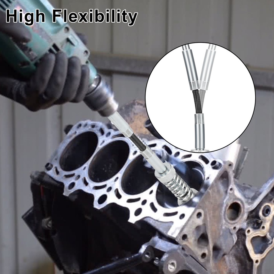 Car Engine Brake Cylinder Hone Flexible Shaft Bore Honing Tool 3/4" To ...