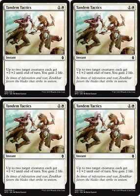 MTG - 4x TANDEM TACTICS - Battle for Zendikar (C) | eBay Australia