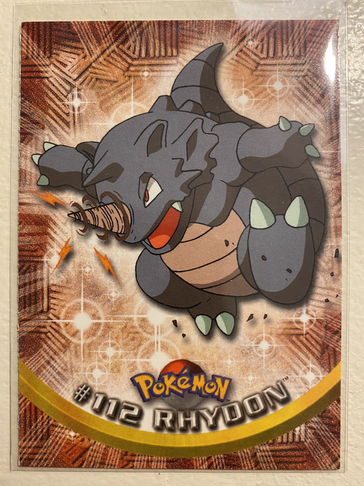Pokemon Topps Card - Rhydon #112 Non Holo TV Animation Edition Blue ...