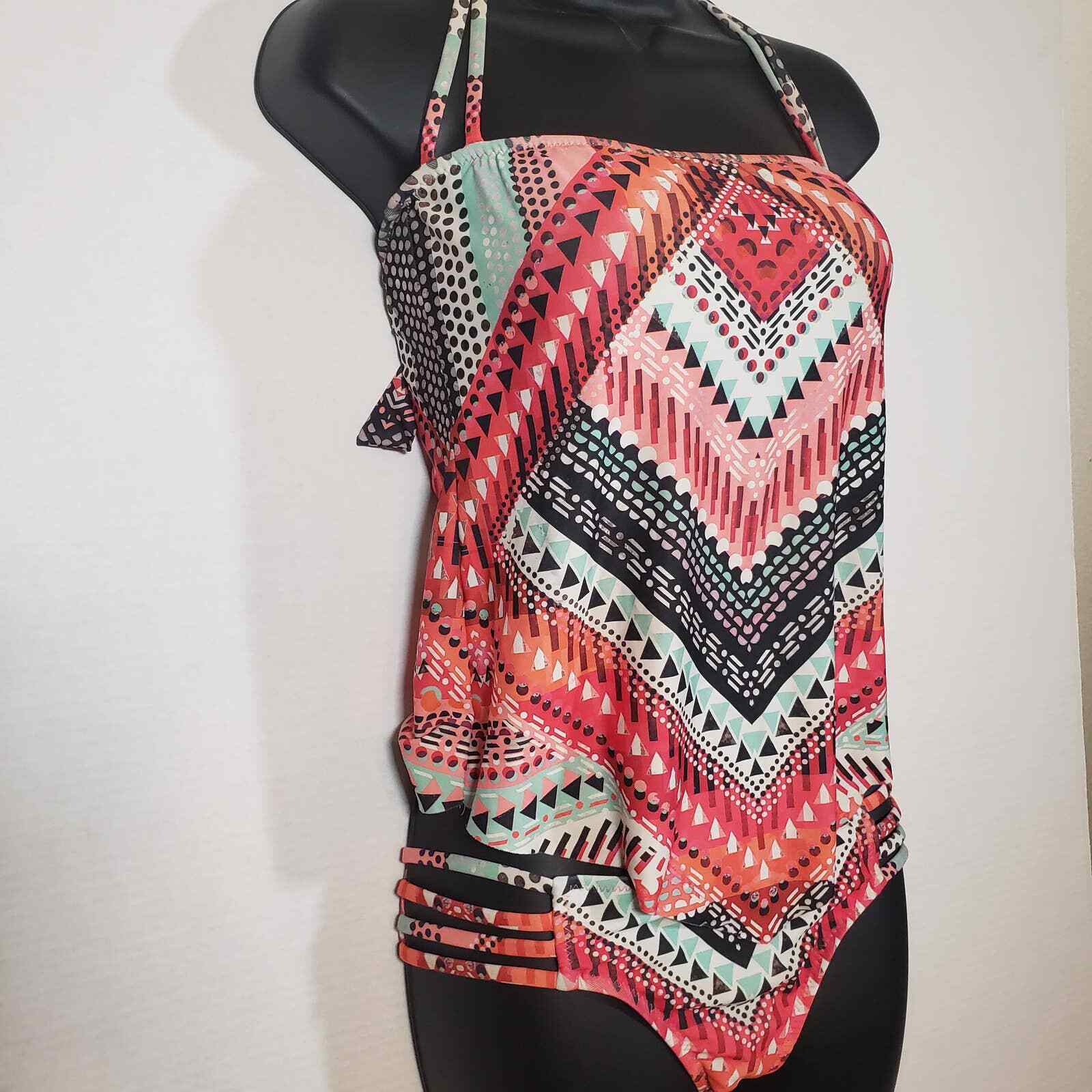 Becca Tankini Swimsuit S Top M Bottoms Boho S/M Rebecca Virtue ...