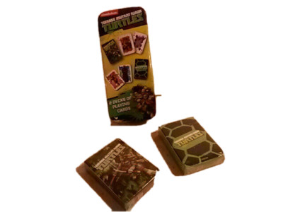 TMNT Mutant Ninja Turtles playing card game lot 2 vint Nick Cardinal ...