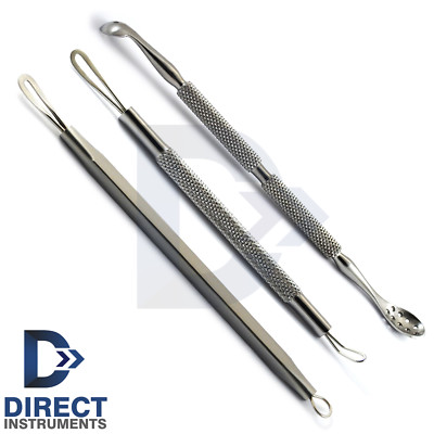 3Pcs Blackhead Comedone Extractor #1-2-8 Hole Acne Pimple Remover ...