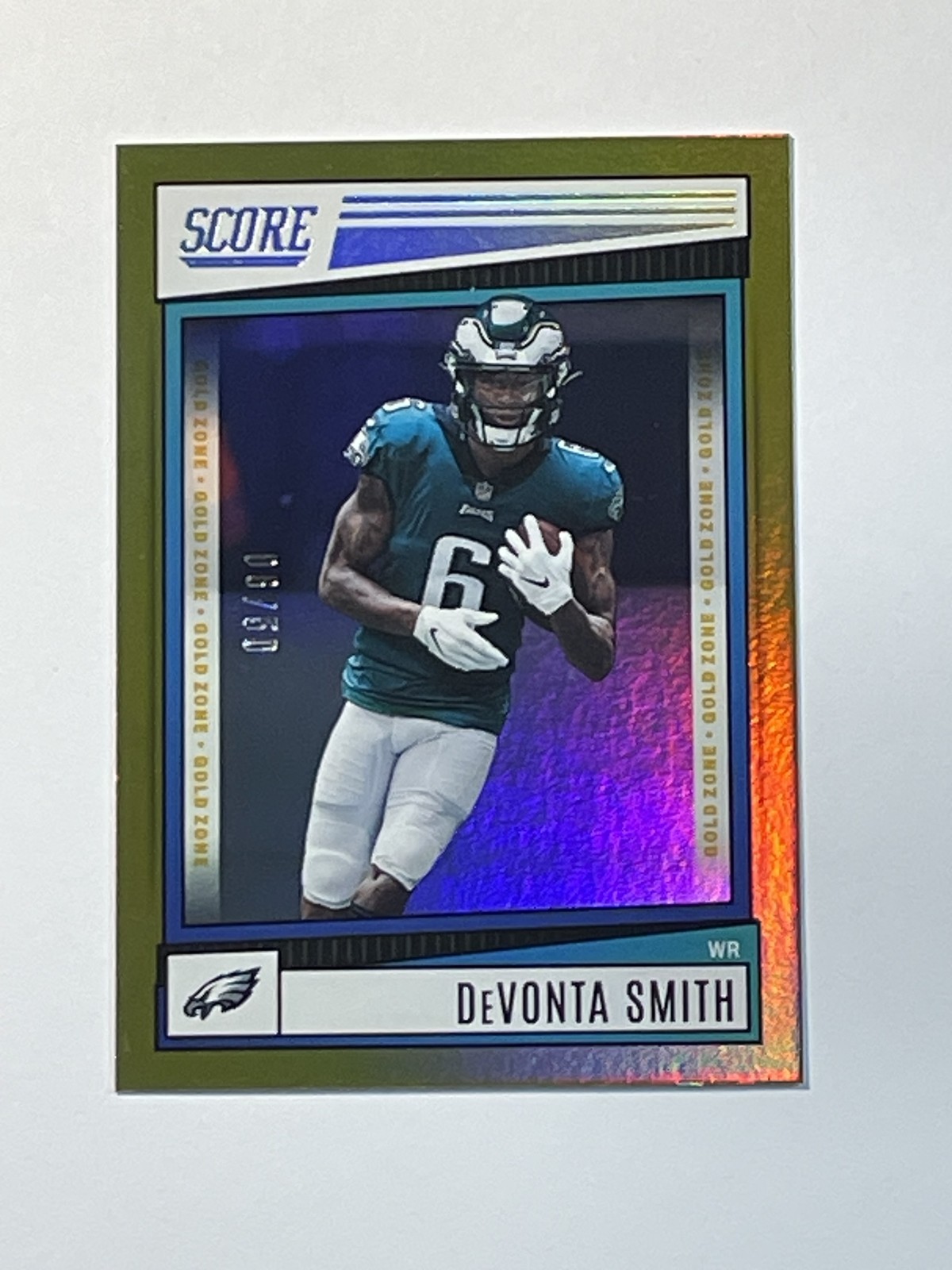2022 Score DeVonta Smith #242 Gold Zone 06/50 RC SN50 | eBay