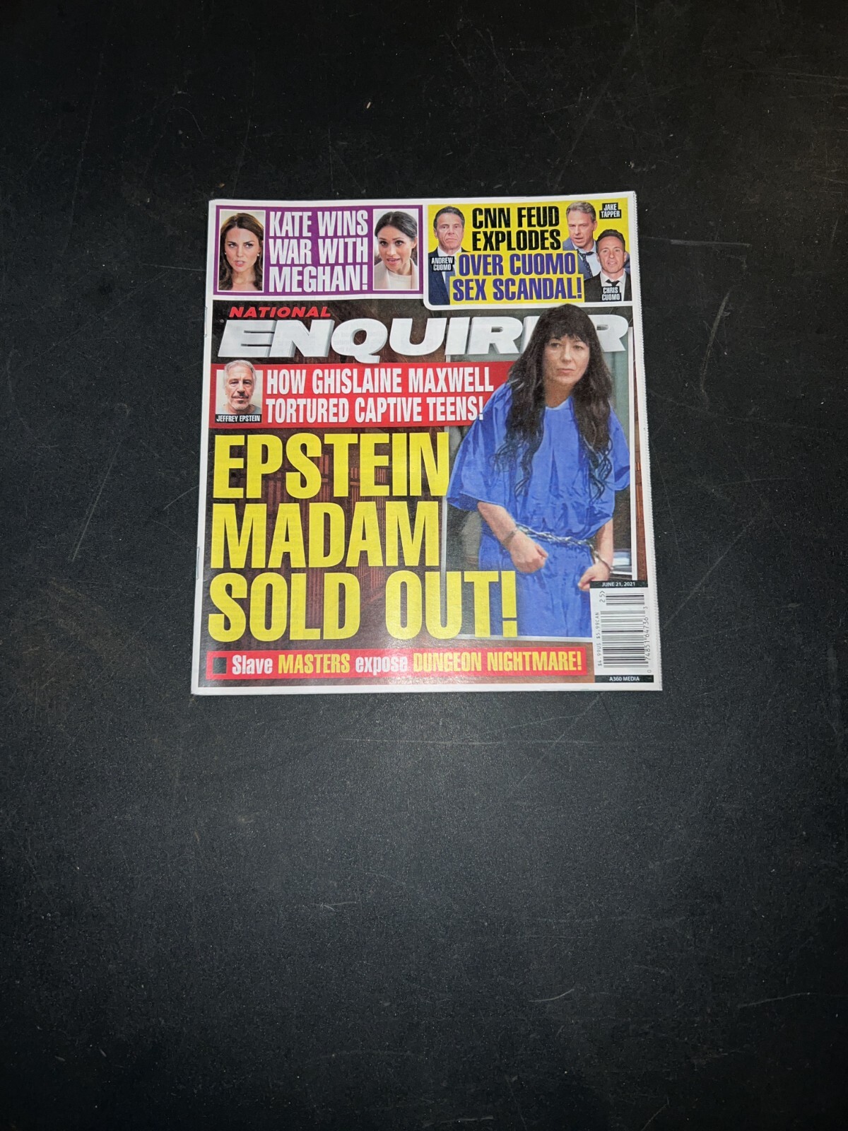 The National Enquirer Paper Magazine June 21 2021 Epstein Madam Cover ...