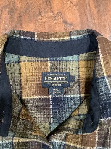 Pendleton 100% Pure Virgin Wool Shirt Plaid RN 29685 Men's Size M | eBay