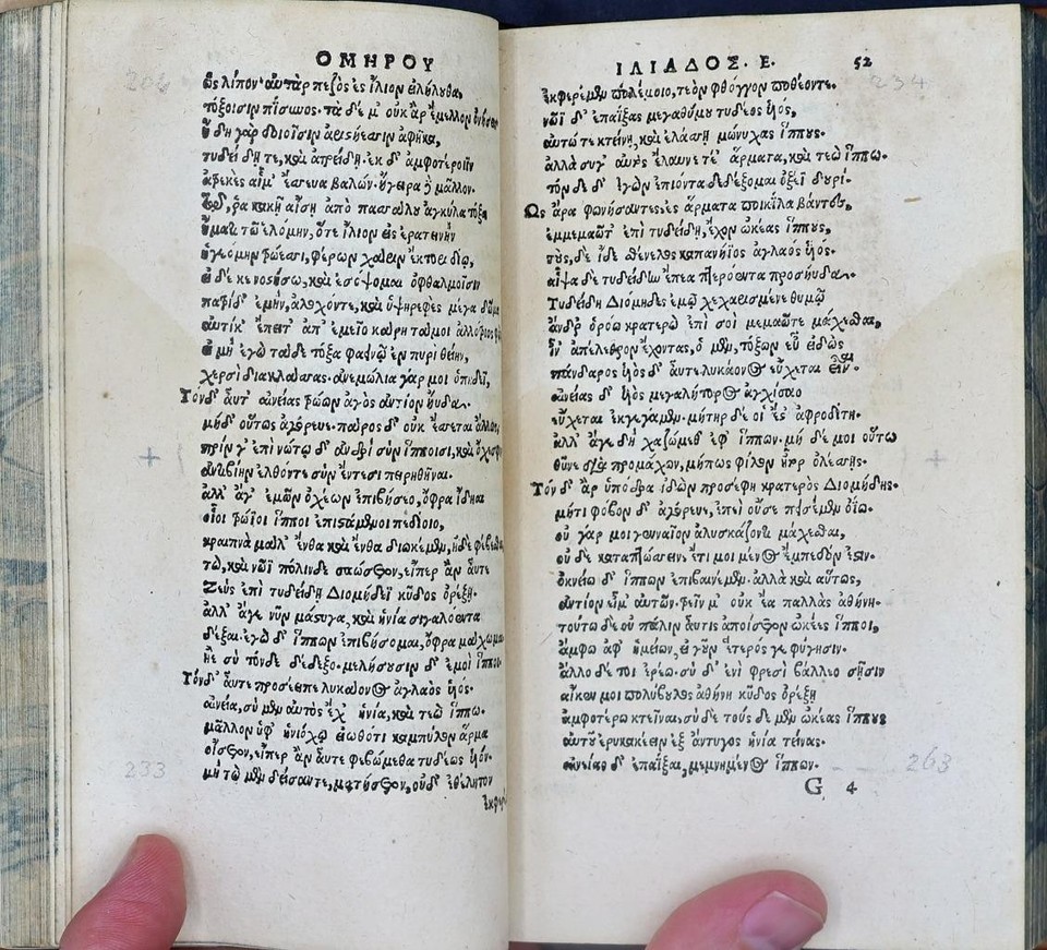 1534 Homer's Iliad in Latin ANCIENT GREECE Philosophy EPIC POEM Greek ...