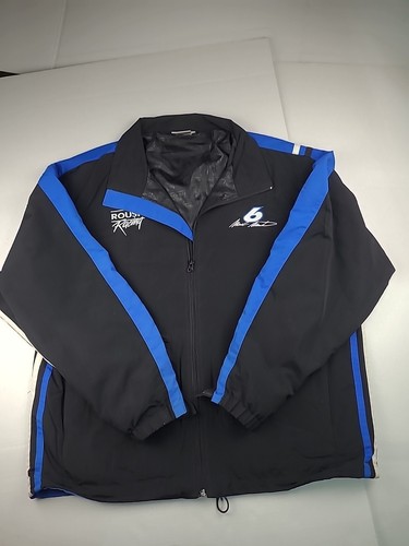 Mark Martin Roush Racing #6 Black Windbreaker Jacket Zip Up Size XL ...