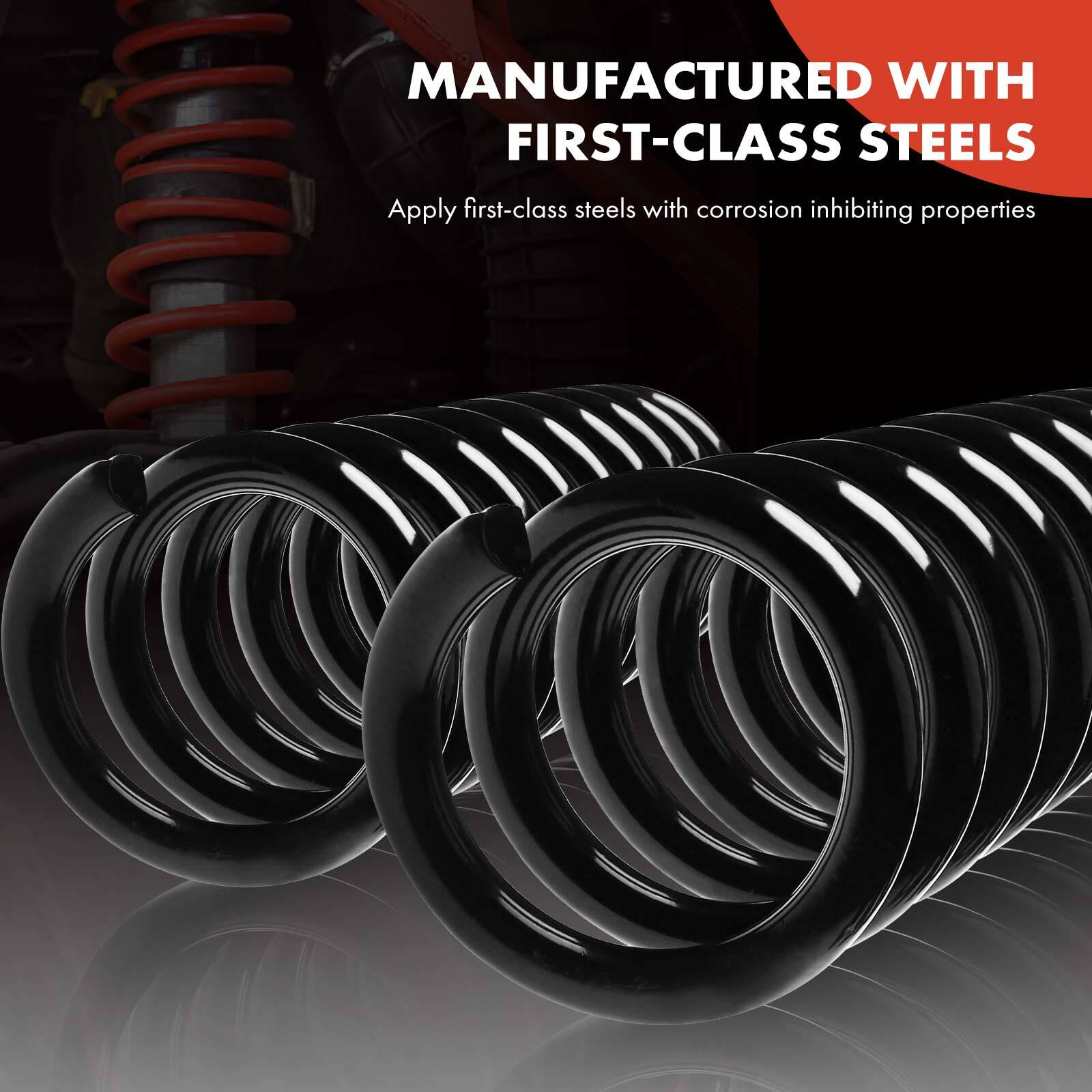 2x Front Suspension Coil Spring for Ford F-150 F-250 F-350 80-96 E-100 ...
