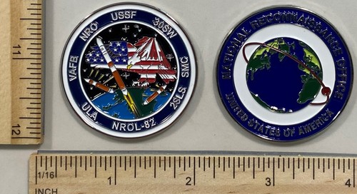 MILITARY BLACK OPS CHALLENGE COIN - NROL-82 VERSION (A) VAFB NRO USSF ...