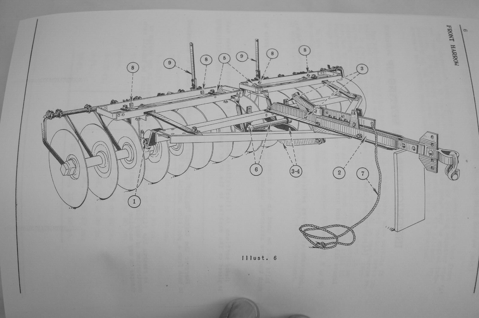 IH International Farmall 9A & 9B Pull Drag Disk Harrow Owner's + Parts ...