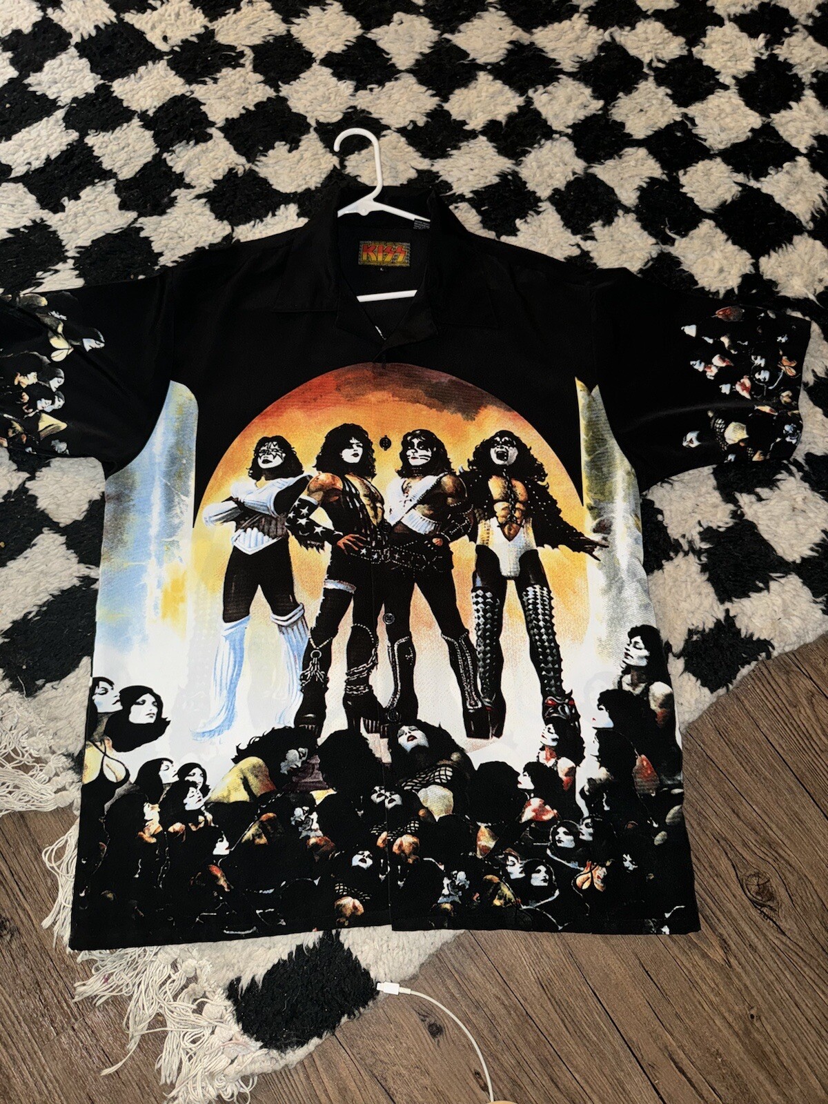 NEW Vintage Dragonfly KISS Catalog Button Down Collar… - Gem