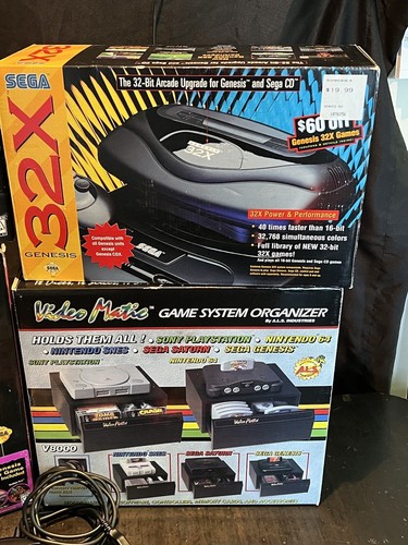 VTG 90's Sega Genesis System Bundle 6 Pak 32x Console 18 Games Video ...
