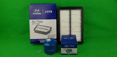 GENUINE HYUNDAI KONA SUV OS SERIES PETROL FILTER PACK (OIL + AIR FILTER ...