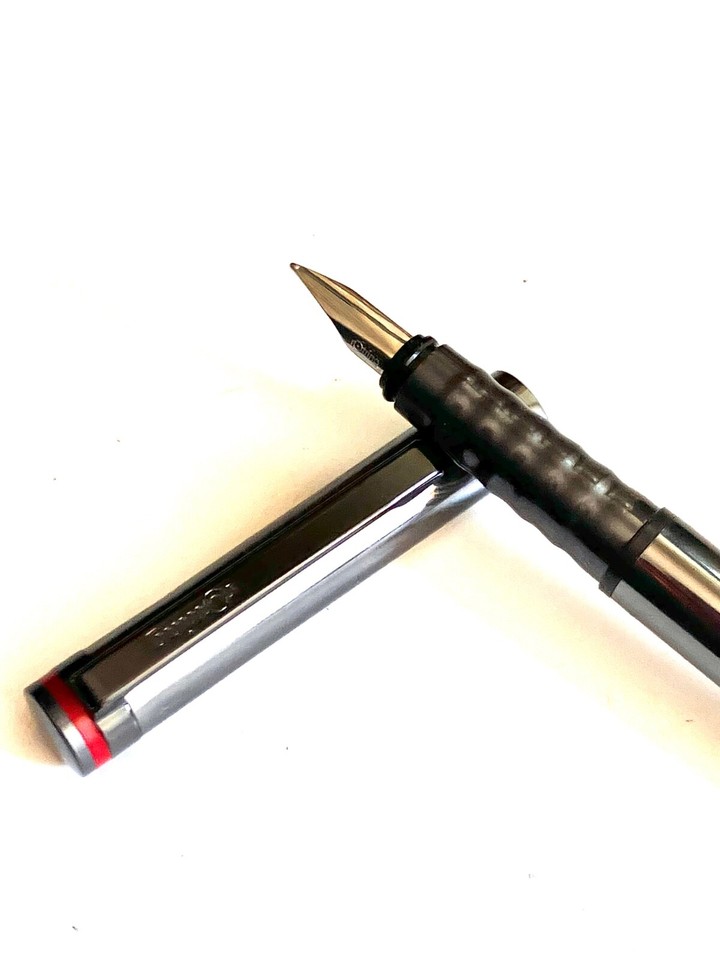 2000 Rotring (400) Esprit Fountain Pen Anthracite Gunmetal Dark Grey M ...