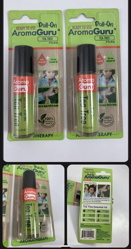 2 Pack Roll On Aroma Guru Aromatherapy Oil TEA TREE NEW IN PACKAGE | eBay