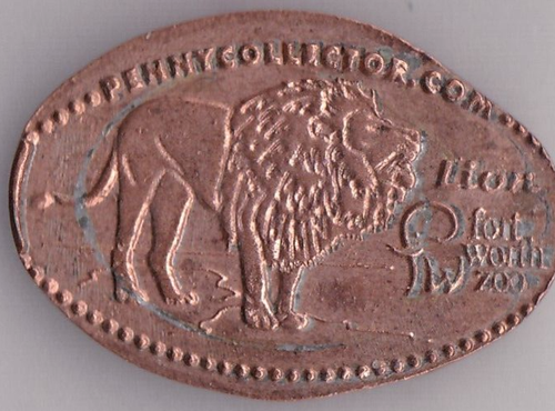 Elongated Souvenir Penny: Fort Worth Zoo (Lion) Z 366 | eBay
