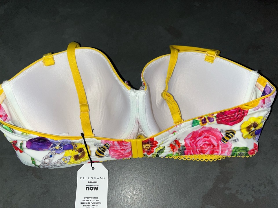 BNWT Ladies Yellow Dragonfly Floozie Frost French Bikini Size 16 ...