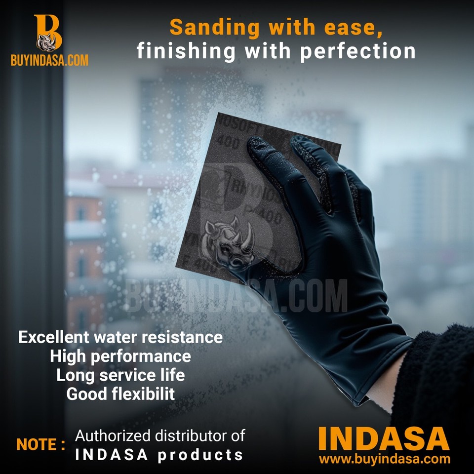 Indasa Rhynosoft Foam Sanding Pads - 4.5" x 5.5", 80 - 2000 Grit Range ...