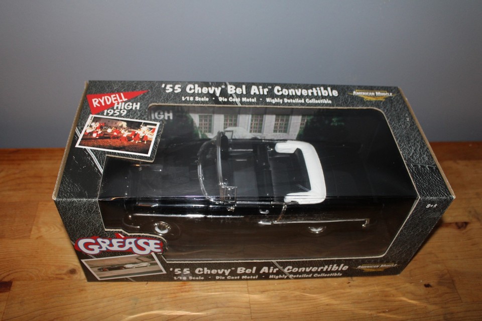 GREASE 55 CHEVY BEL AIR AMERICAN MUSCLE ERTL 1:18 SCALE DIE-CAST METAL ...