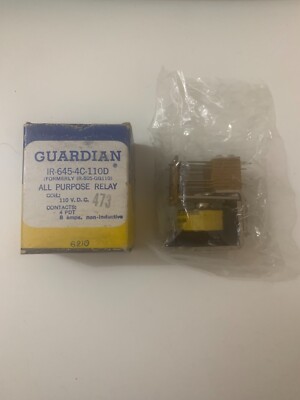 GUARDIAN ELECTRIC 1R-645-4C-110D ALL PURPOSE RELAY NEW! | eBay