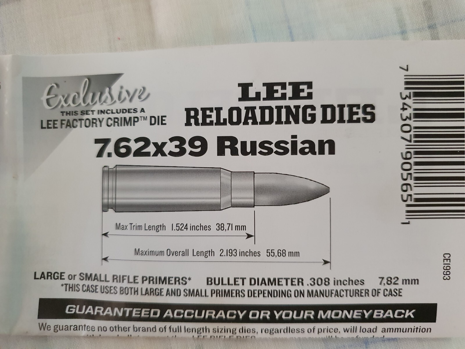 Lee 7.62x39 Reloading Dies | eBay