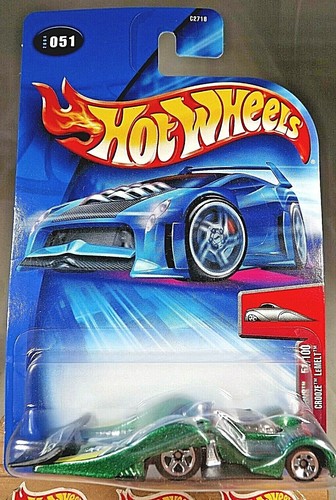 2004 Hot Wheels #51/100 First Editions CROOZE LeMELT Green w/HW tampo ...