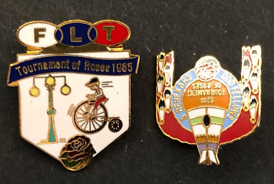 FLT Tournament of Roses Lapel Pins Lot 2 Odd Fellows & Rebekahs Hi ...