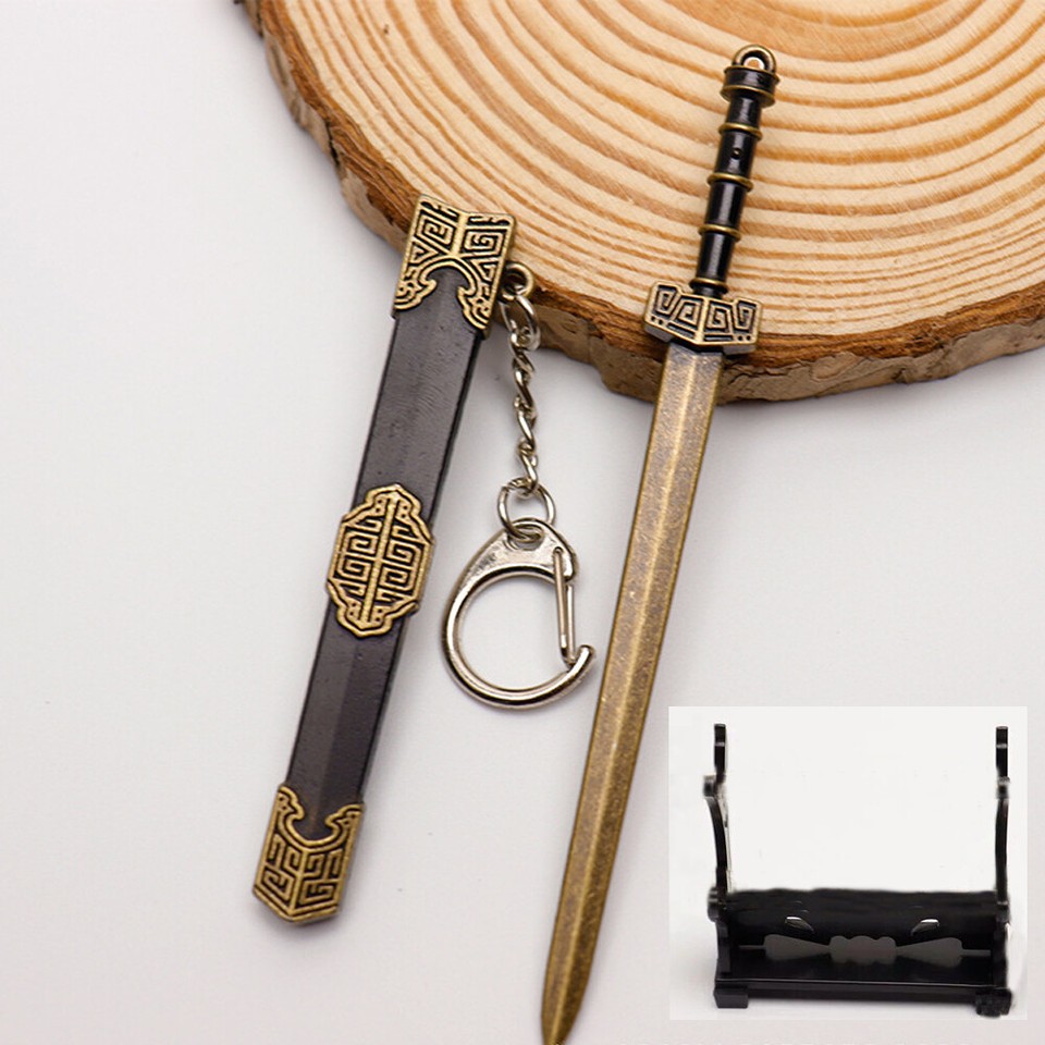 Ancient Chinese Mini Sword Keychain Sword Metal Weapon Toy Key Chain ...