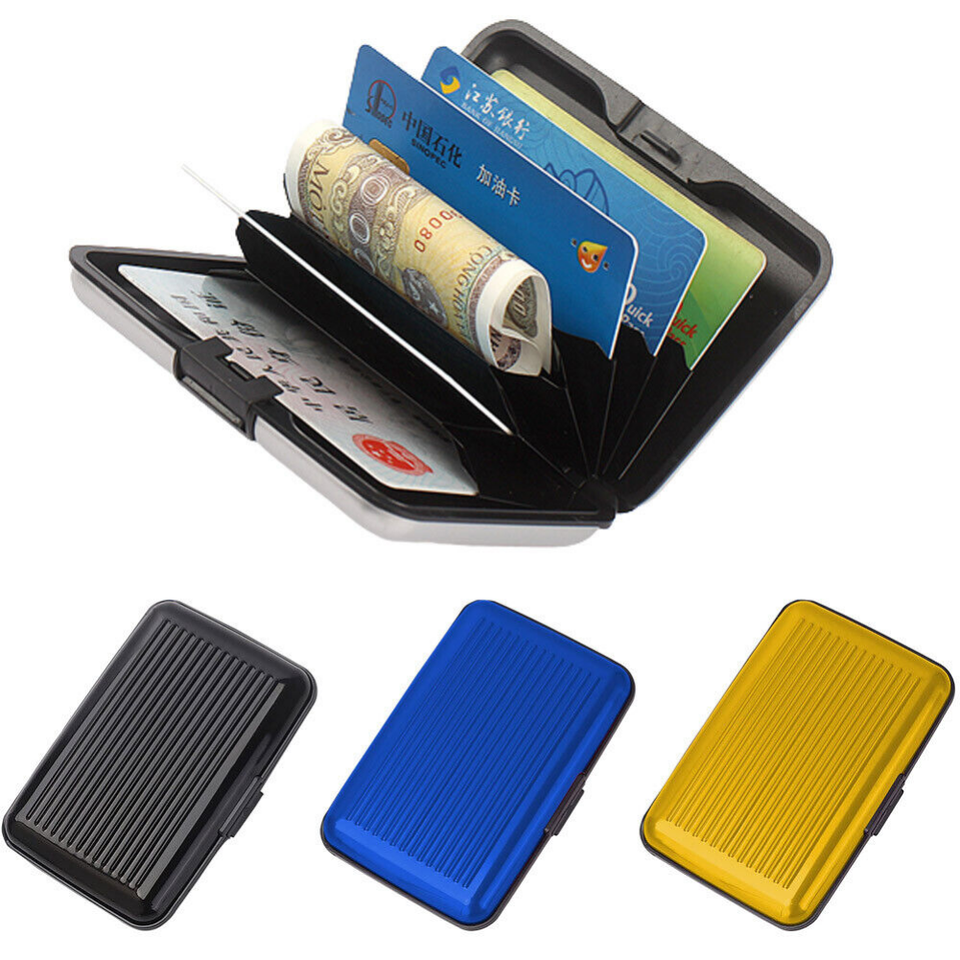 RFID Blocking Wallet for Men Women Credit Card Holder Case Security ...