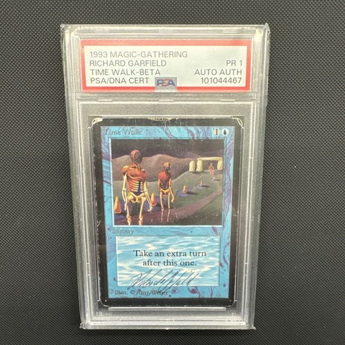 Magic the Gathering TIME WALK beta MTG PSA 1 SIGNED RICHARD GARFIELD | eBay